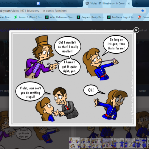 Casting Call Club : Violet The Blueberry! (A Willy Wonka Comic Dub)