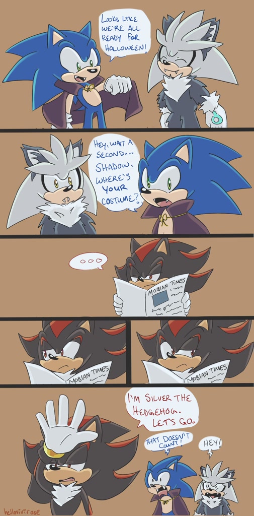 Shadow's Halloween Costume! (A Sonic The Hedgehog Comic Dub) | Casting ...