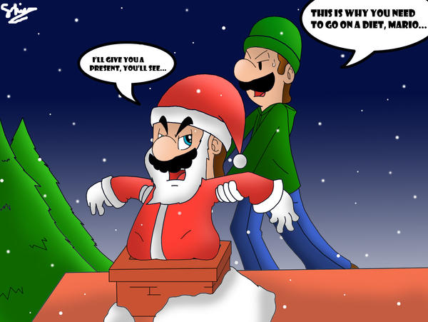 Don't be Rude to Santa. (A Super Mario Bros. Comic Dub) | Casting Call Club