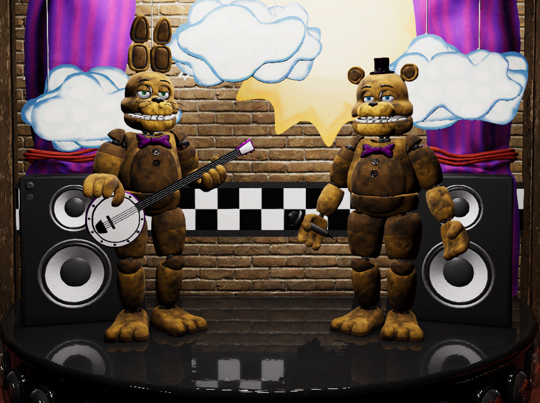 Freddy Fazbear Good Revival AU: Fredbear and SpringBonnie's Showtapes ...