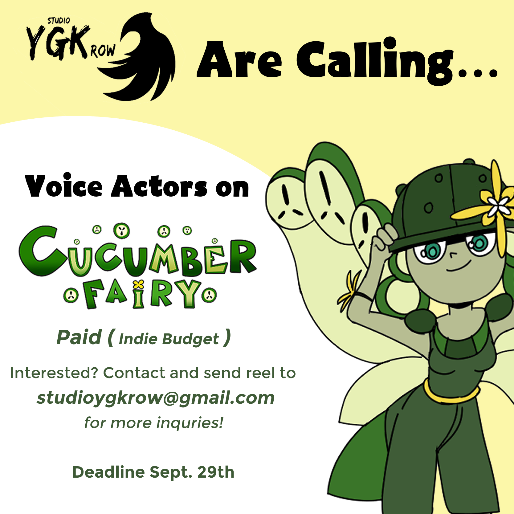 Cucumber Fairy - 2D Animated Short | Casting Call Club