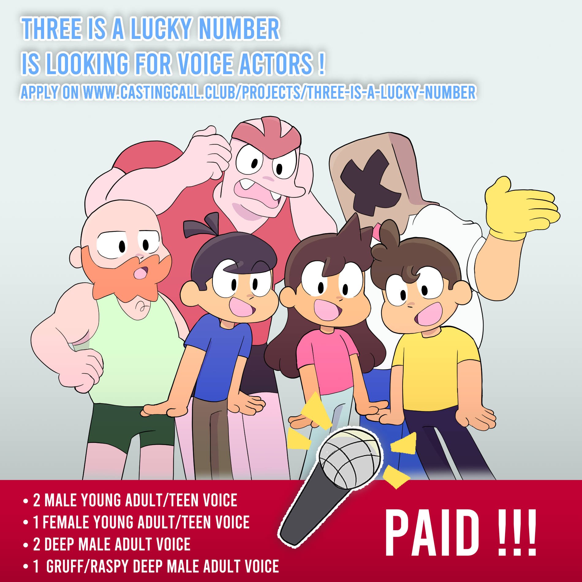 Three is a Lucky Number (PILOT) | Casting Call Club