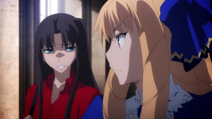 Fate/Stay Night: UBW Epilogue. Shirou, Rin and Luvia Hallway Scene ...