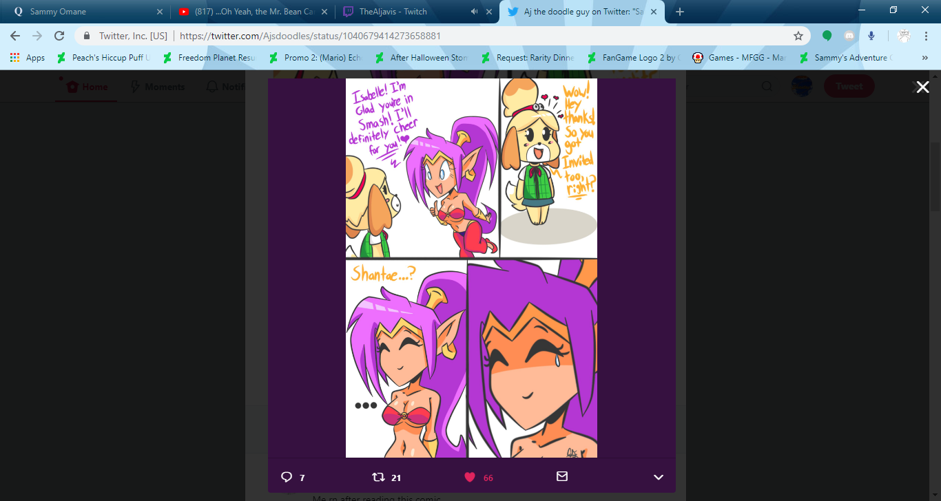 Congrats for Isabelle but not for Shantae A Super Smash Bros Comic Dub ...