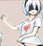 Nier: Automata Comic Dub - 2B's T-Shirt (2B Needed) | Casting Call Club